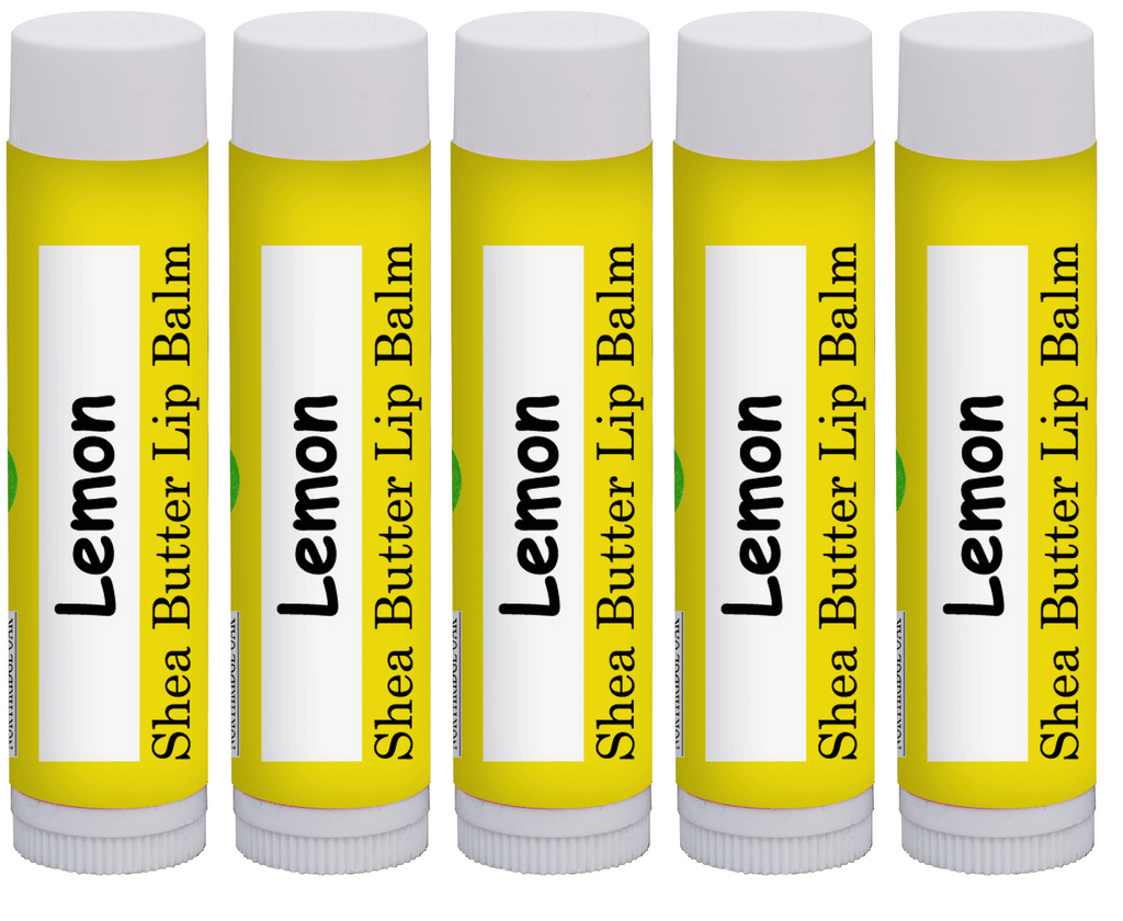 Northridge Oak - 100% All Natural Lip Balm - Lemon 5 Pack | Northridge Oak