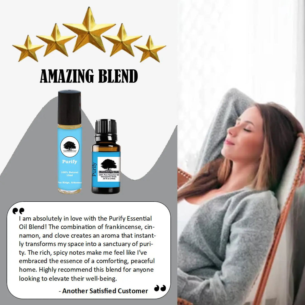 Northridge Oak - Purify Combo with Roller Bottle - 100% Pure Essential Oil Blend